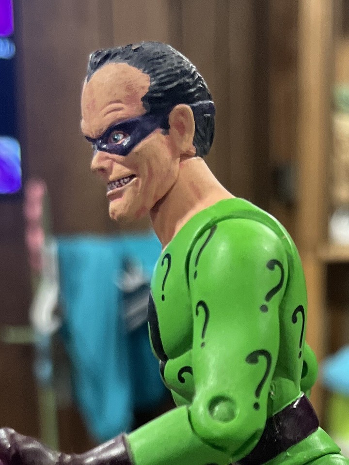 DC Direct CUSTOM 1st APPEARANCE RIDDLER Figure BATMAN Custom Paint App ...