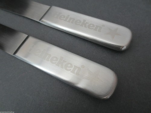 Heineken Modern Metal Beer Skimmer Stainless Steel Skimmers Set of 2 | eBay