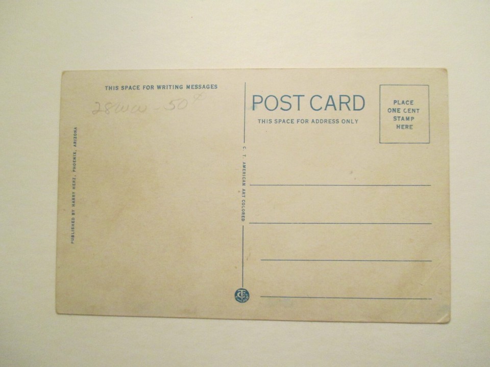 Arizona Postcard On Globe Miami Superior Highway AZ | eBay
