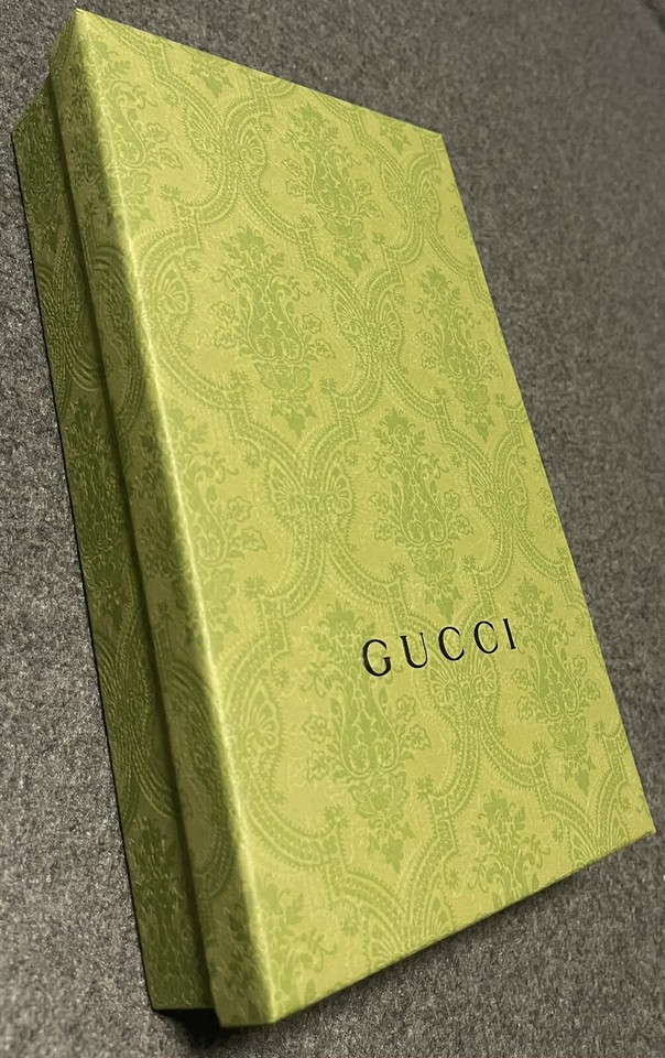 Authentic GUCCI Box - Green Brocade - Gift Box - 5.75” x 10.5” x 2.25 ...