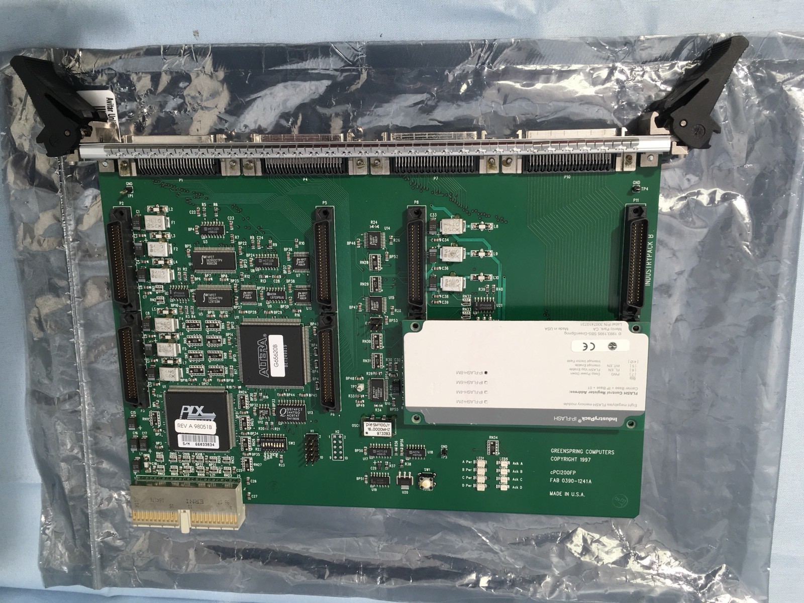 Abaco SBS CPCI-200A-FP 4-Slot IP Carrier 6U CPCI Systems VME Card & IP ...