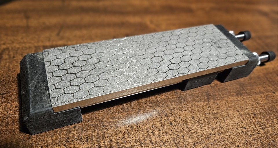 8in Diamond Sharpening Bench Stone Double Sided 400/1000 Grit W/ Non ...
