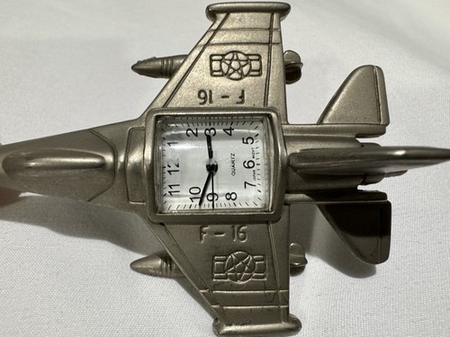 USAF F-16 Fighter Jet Airplane Desk Clock Quartz | eBay