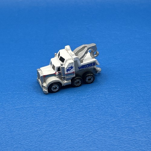 NICE Micro Machines GALOOB 6X6 Wheel TOW TRUCK White Plastic Ace ...