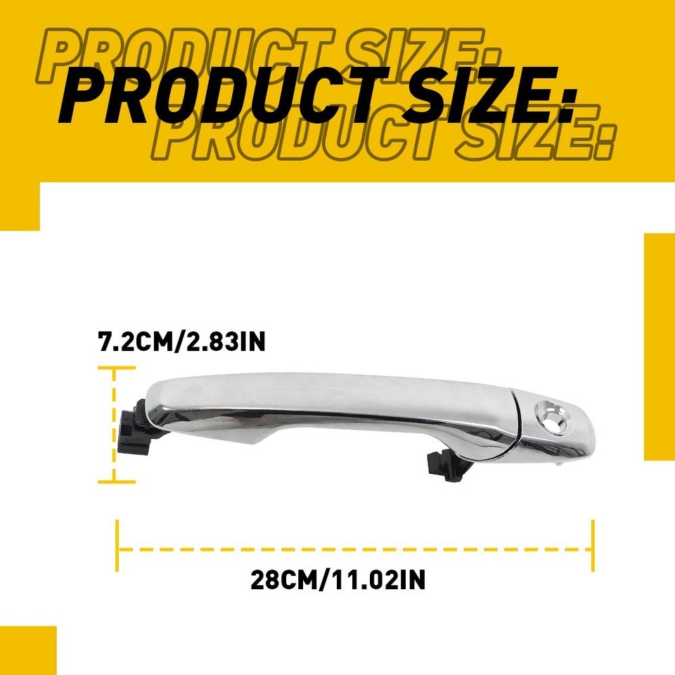 Exterior Door Handle Chrome Driver Front Left for 11-17 Ford Edge ...