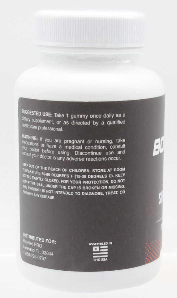 Boosted Pro for Men Male Performance, Vitality & Virility Supplement 30 ...