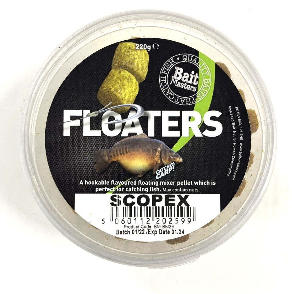 Scopex Floaters 2 x 220g Floating Fishing Pellets Bait Masters From ...