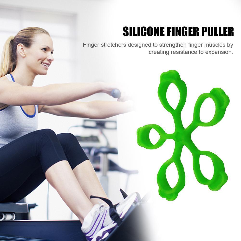 Hand Gripper Silicone Finger Exercise Stretcher Strength Trainer (5KG ...