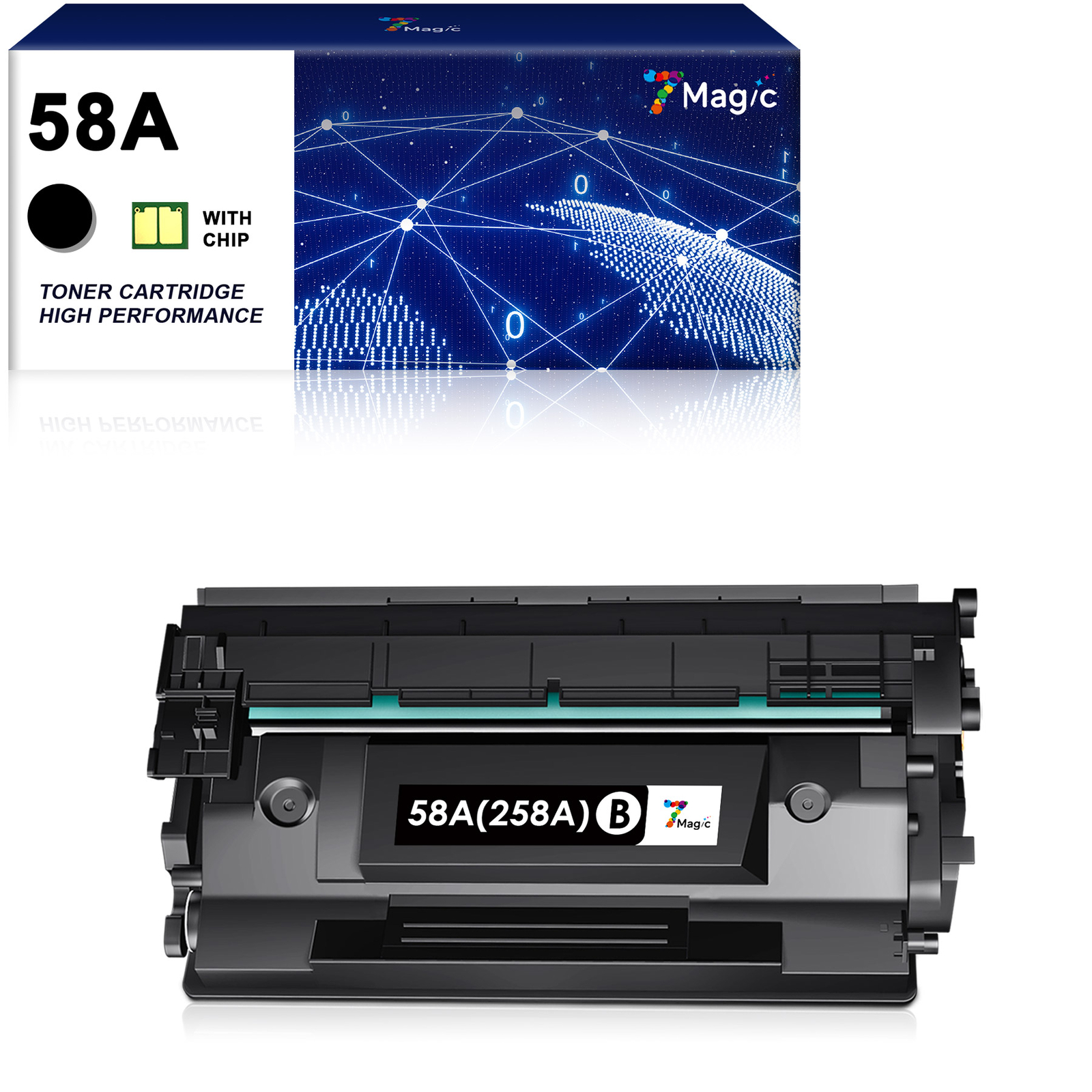 1PK Toner Cartridge replacement for HP CF258A With ChipLaserJet MFP ...