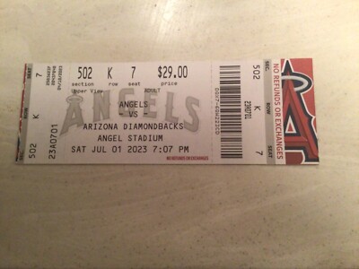 ARIZONA DIAMONDBACKS 7/1/2023 TICKET STUB WORLD SERIES SEASON | eBay