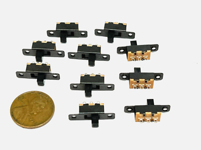 10 Pieces Slide Switch 3-Pin 2-Position small Mini Slider Switches SS ...