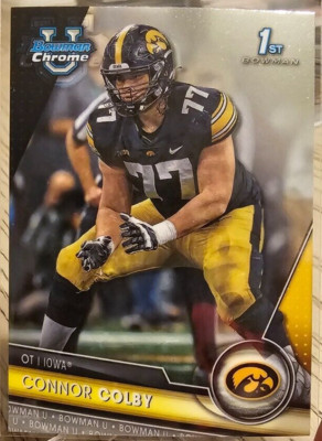 2023 Bowman Chrome University Connor Colby #7 Iowa Hawkeyes | eBay