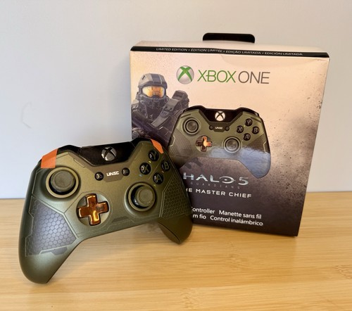 Microsoft Halo 5 Guardians Master Chief Wireless Controller CIB (Xbox ...