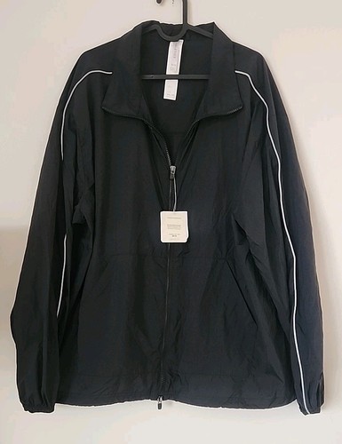 Fabletics Black Oversized Jacket Lightweight Windbreaker Size XXL /1X ...