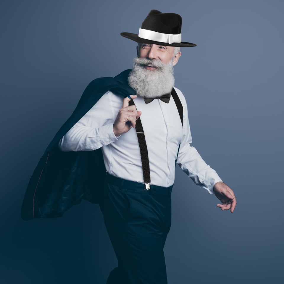 SATINIOR 1920s Mens Costume Roaring Outfit with Gangster Vest Hat ...