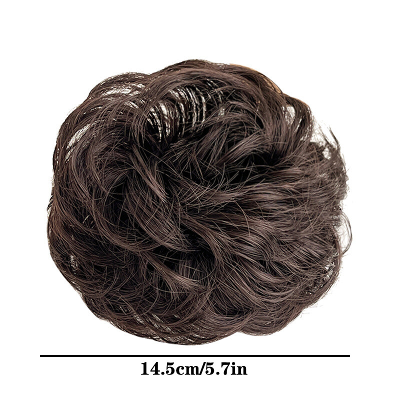 Synthetic Hair Bun Wig Ponytail Hair Extension Scrunchie Elastic Wave ...