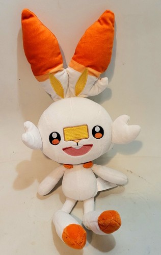 Official Pokemon Scorbunny Rabbit 14" Soft Plush Toy VGC | eBay UK