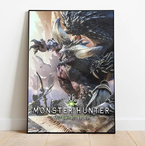 Monster Hunter World Poster, Wall Art & Home Decor, Video Game Poster ...