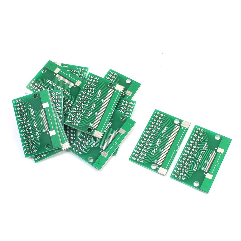 15Pcs FPC/FFC 0.5mm/1.0mm Spacing 30P Flat Cable Socket Connector ...