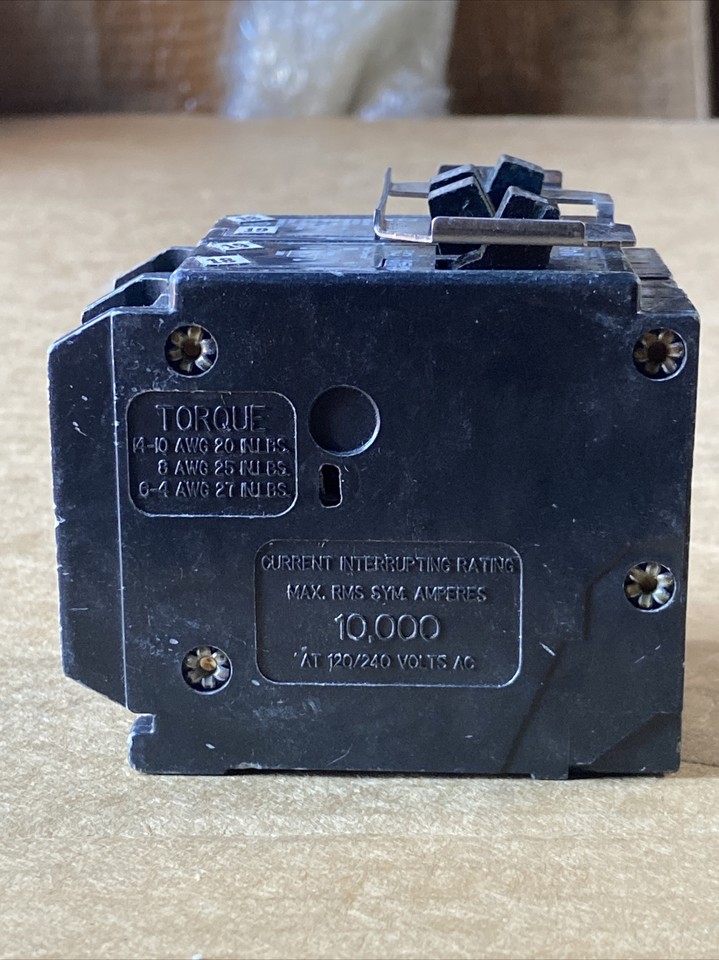 Eaton BQ250250 50Amp/50Amp Double Pole Independent Trip Quadplex ...