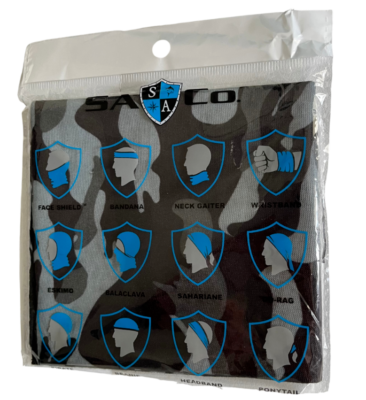 Get 2 Masks $10.94 GRAY Tones CAMO SA Salt Armour Face Shield Gaiter ...