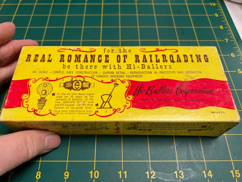 (RARE) HO SCALE VINTAGE HI-BALLER METAL PRR Day Combination CAR 516 ...
