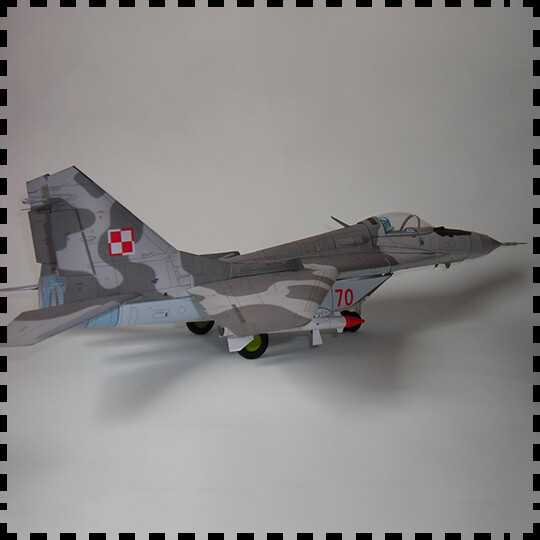 1:33 Scale Mikoyan MiG-29 Fulcrum Fighter DIY Handcraft PAPER MODEL KIT ...