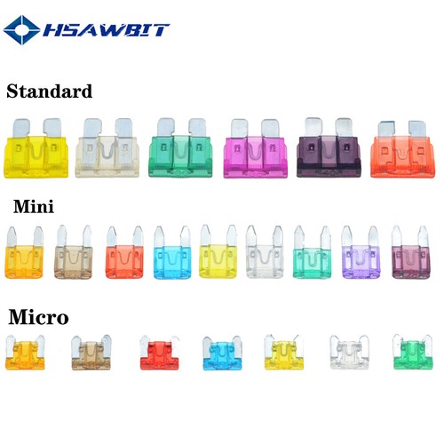 2A - 50A Standard Mini Micro Blade Fuse Assortment Auto Car Motorcycle ...