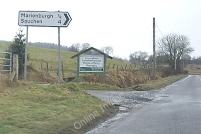 Photo 6x4 Road junction on B9119. Balblair/NJ7006 Sauchen right; Mill ...