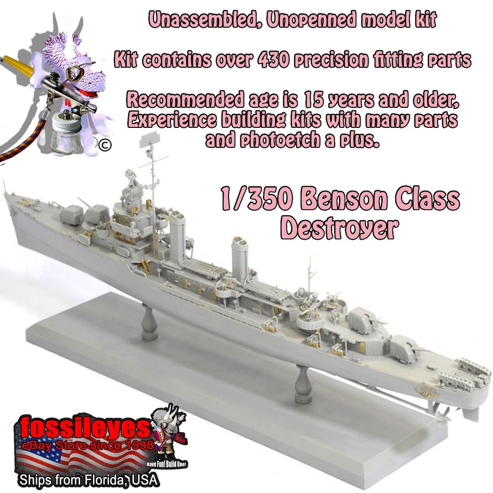 DRAGON 1032 1/350 USS BENSON DD-421 DESTROYER KIT | eBay