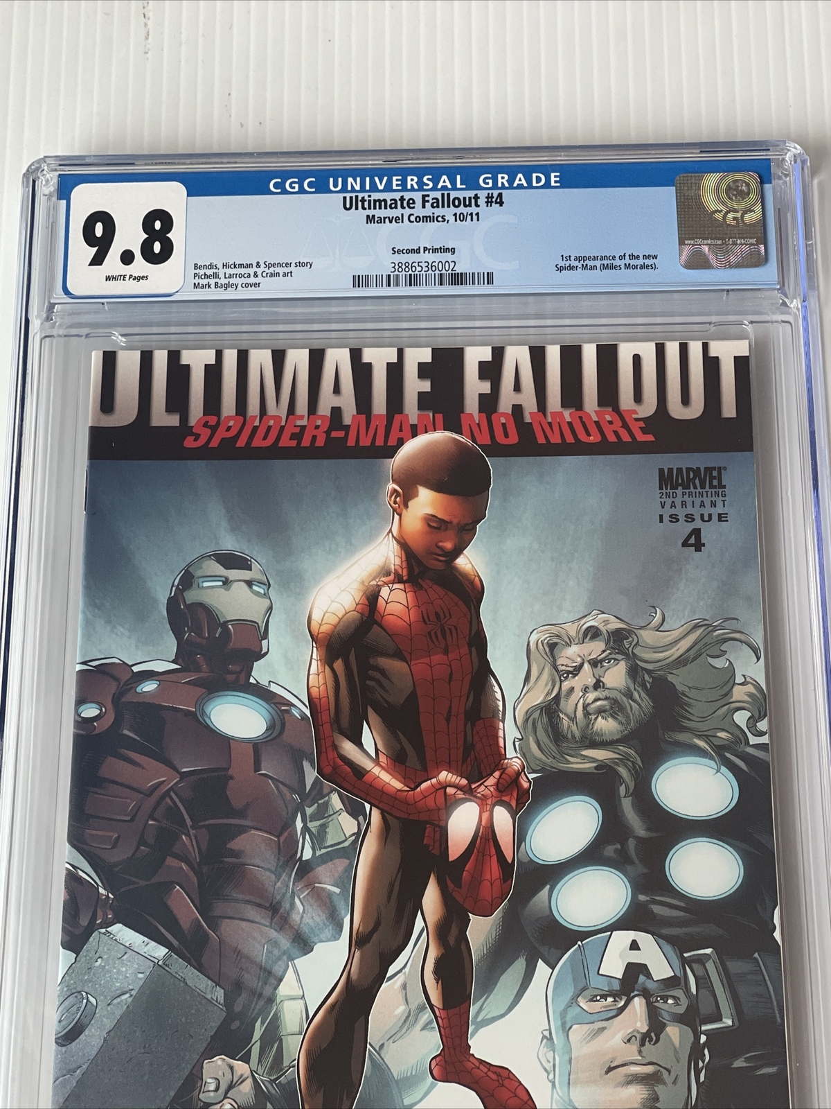 Ultimate Fallout #4 CGC 9.8 1st Miles Morales Spiderman Spider-verse ...