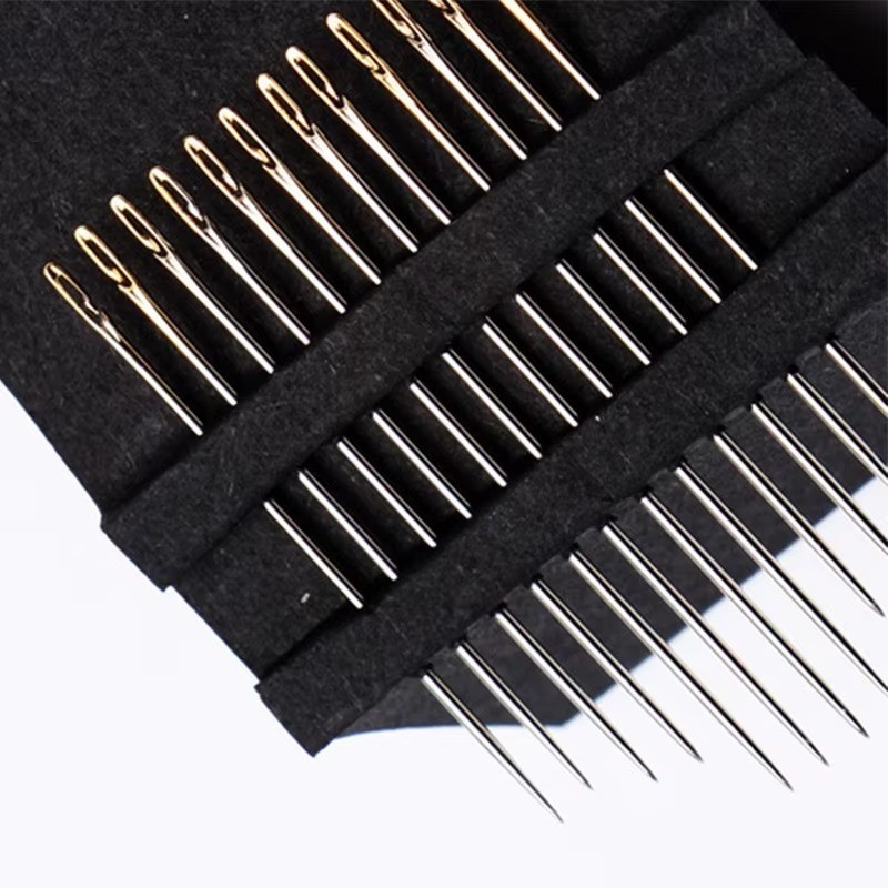 12pcs Self Threading Sewing Needles Easy Thread Mixed Sizes Multi Pack ...