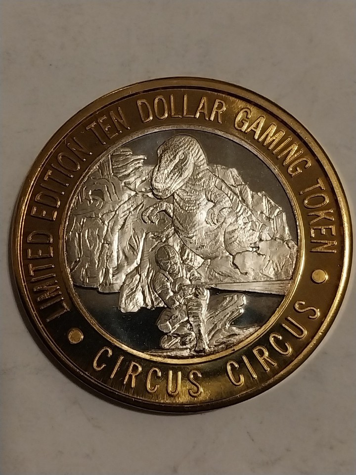 Circus Circus casino Ten Dollar Gaming Token .999 Silver LAS VEGAS | eBay