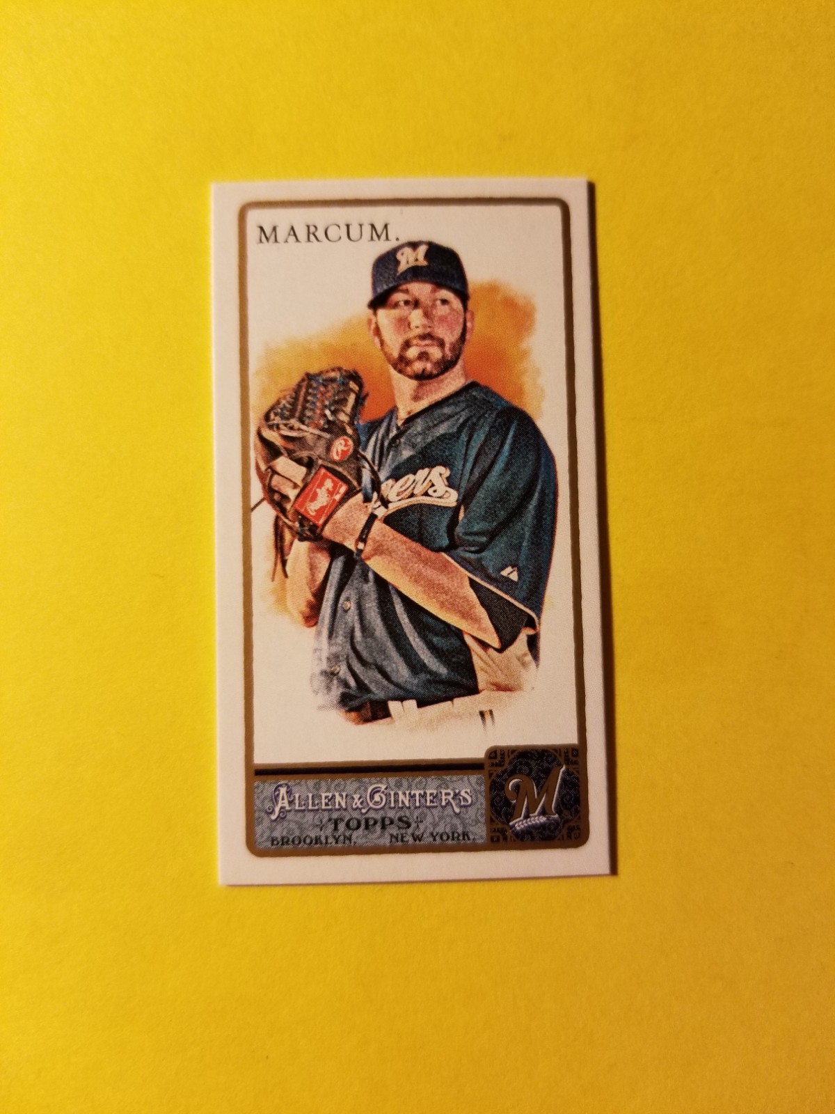 SHAUN MARCUM (SP) MINI CARD A&G BACK VARIATION #217 2011 TOPPS ALLEN ...