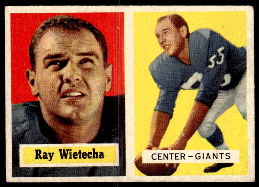 1957 Topps Ray Wietecha New York Giants #122 | eBay