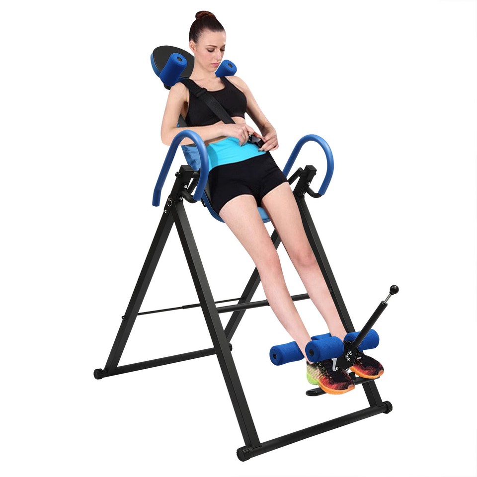 Excercise Back Pain Relief Inversion Table Fitness Stretching Inverted ...