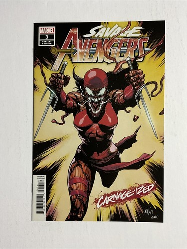 Savage Avengers #3 (2019) 9.4 NM Marvel Elektra Carnageized Variant ...