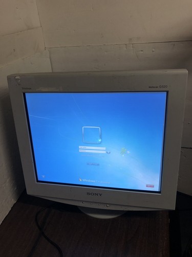 Sony CPD-G520 Trinitron Color Computer Display 19” CRT Flat Screen Dual ...