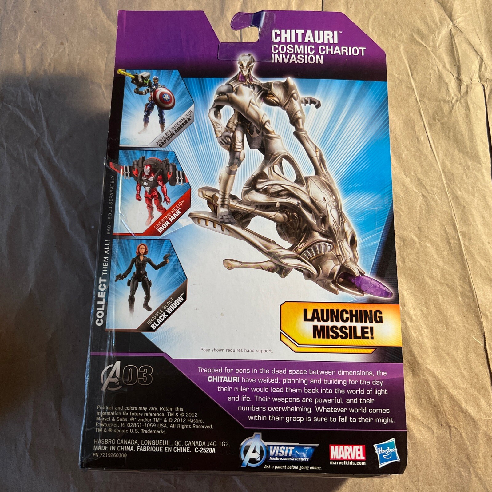 Marvel Avengers CHITAURI Cosmic Chariot Invasion Figure Launching ...