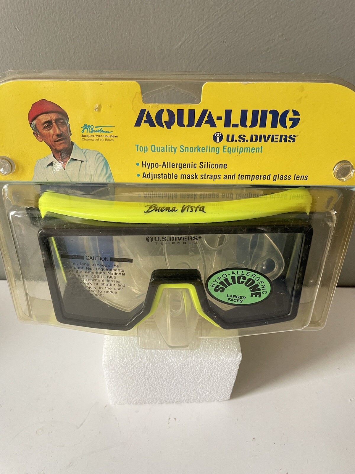 Vintage Aqua-lung snorkeling Adult Snorkeling Mask US DIVERS Jacques ...