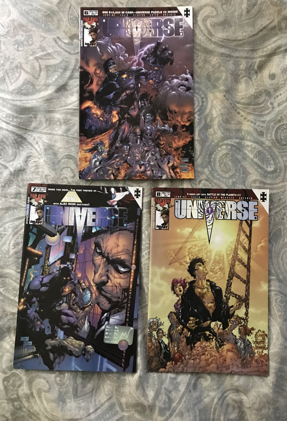 Universe #6, 7 & 8 Paul Jenkins Top Cow Comic - Image- 3 book lot comb ...
