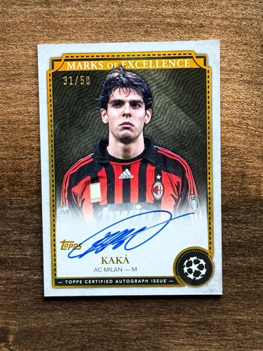 KAKA /50 Marks of Excellence Autograph 2024-25 Topps Finest AC MILAN ...