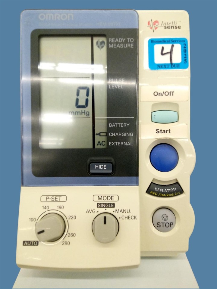 Omron IntelliSense HEM-907XL Digital Blood Pressure Monitor w/ Rolling ...