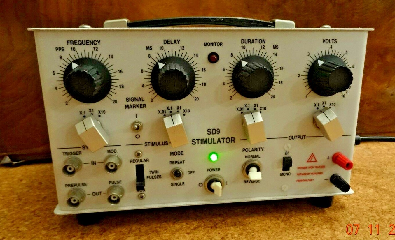 ASTRO-MED GRASS NATUS NEUROLOGY SQUARE PULSE STIMULATOR, MODEL SD9 K | eBay