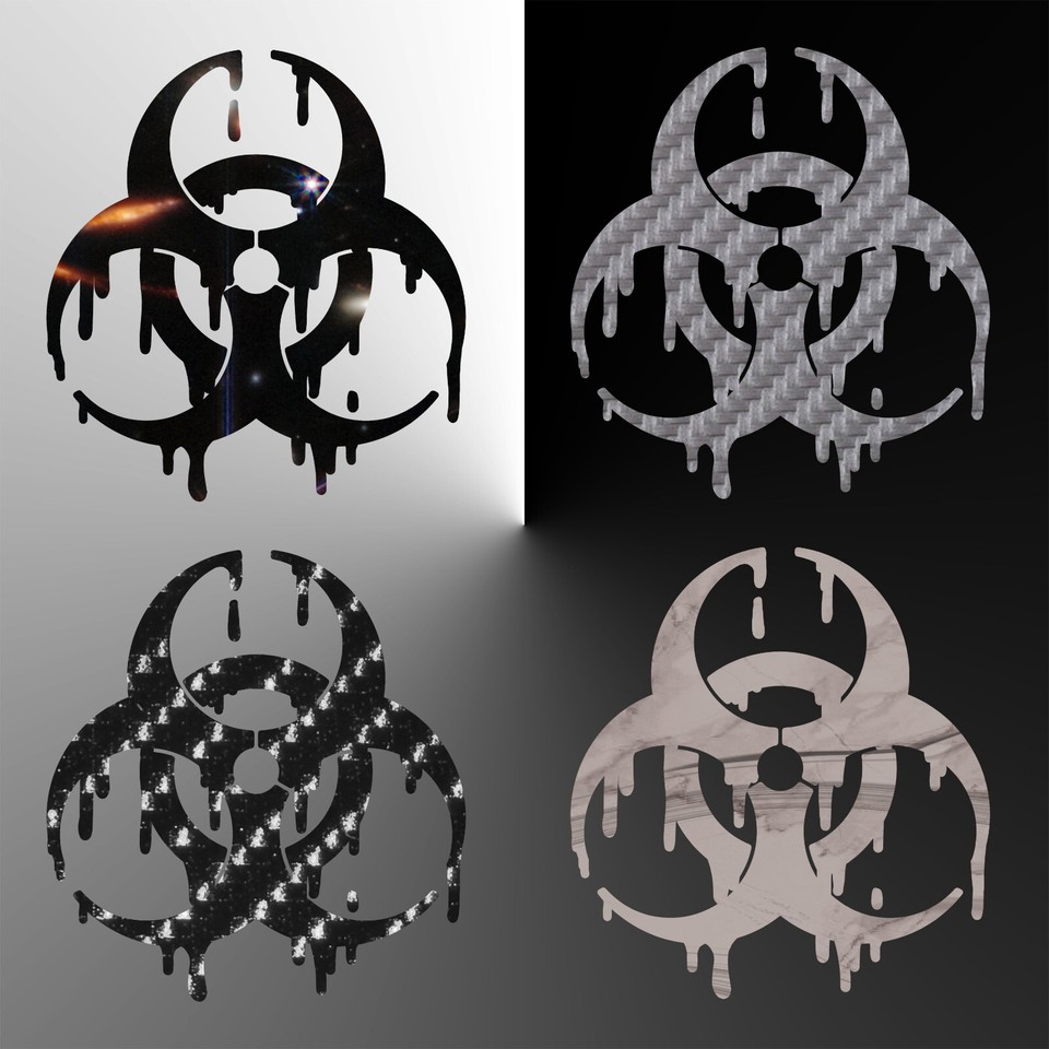 Biohazard Sticker - Dripping Safety Symbol Patterned Decal | eBay