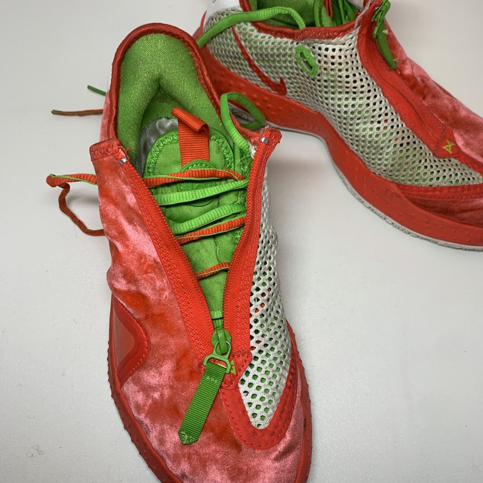 Nike PG 4 Christmas Men 8.5 Crimson/White-Green-Apple Basketball Shoe ...