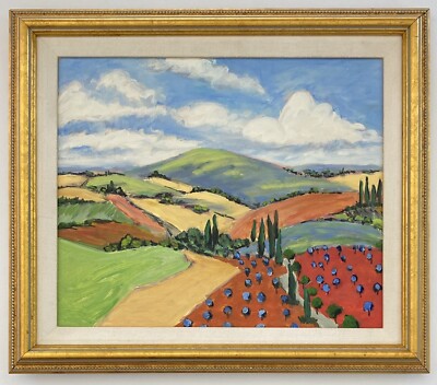 Pam Peffer Kansas Contemporary Modern Abstract Rolling Hills Landscape ...