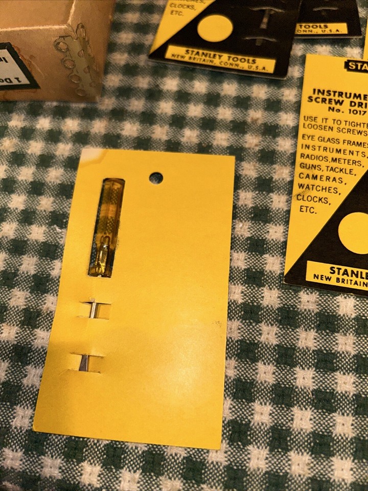 Half box of Stanley number 1017 1-1/2”instrument screwdrivers new @ On ...