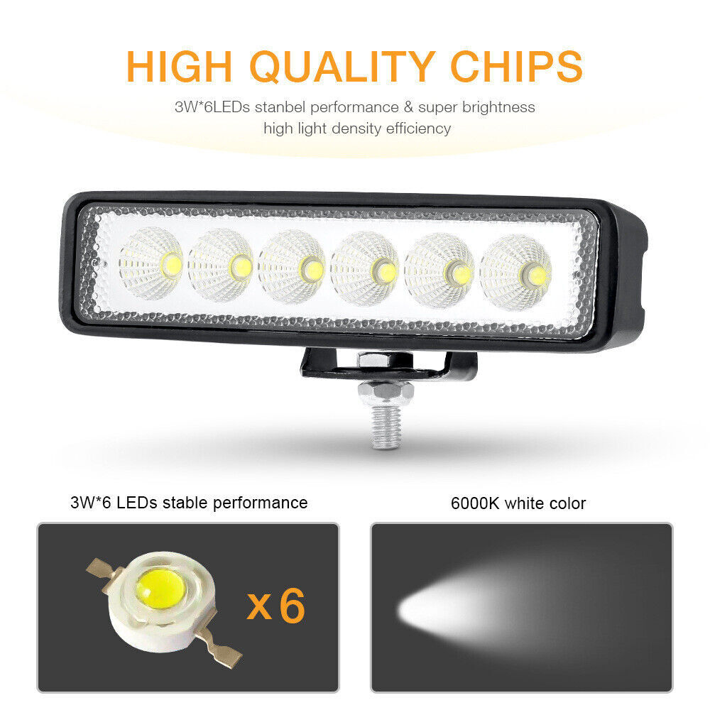 Car LED Work Light Light Bar Spot Flood Worklight 12V For Bright White ...