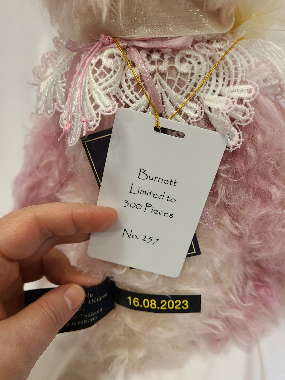 Burnett Limited Ed.Pink Isabelle Mohair #257/300 from Charlie Bears ...